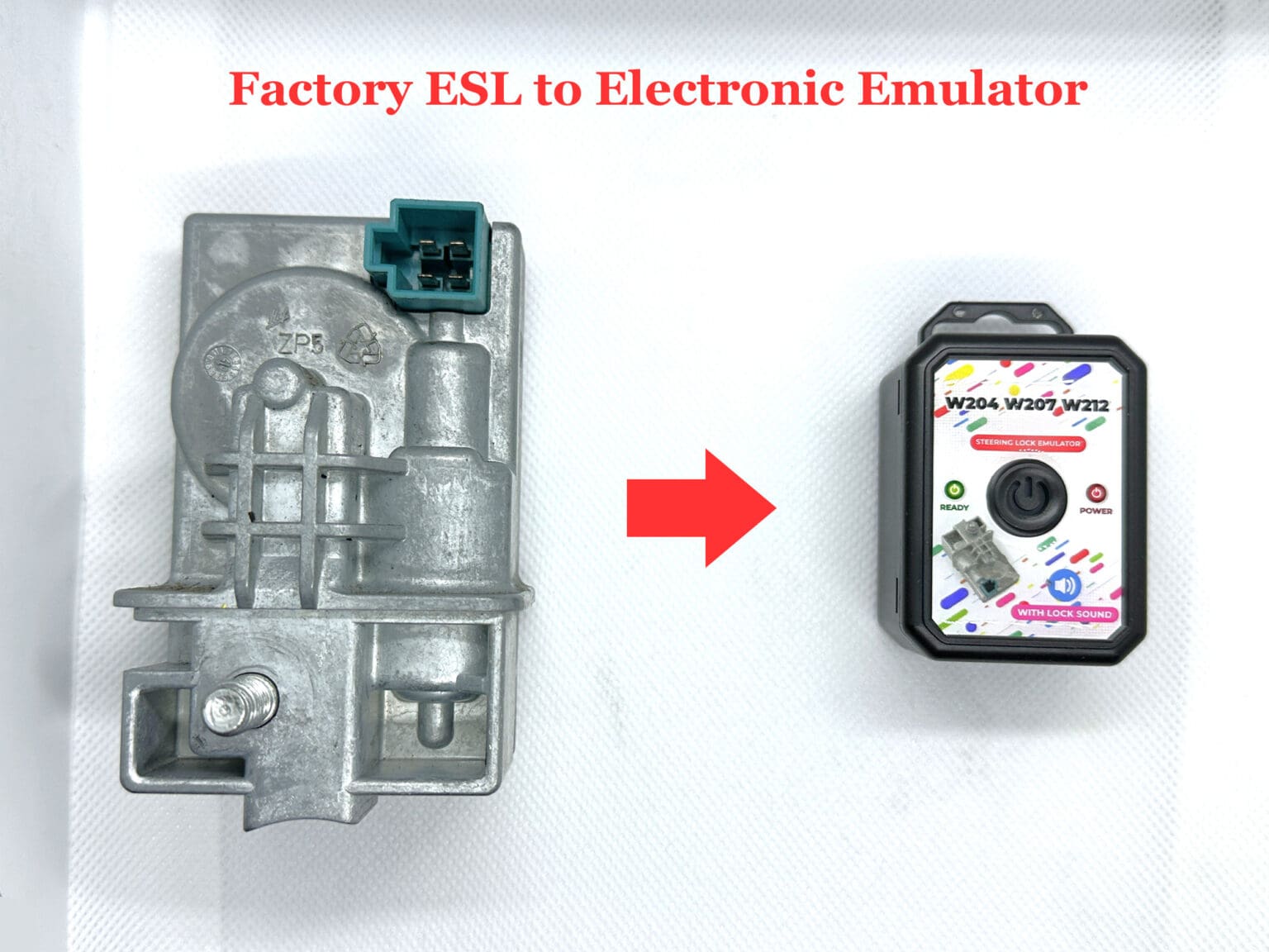 Mercedes Electronic Steering Lock Emulator Programming - Benz Tech Modules LLC